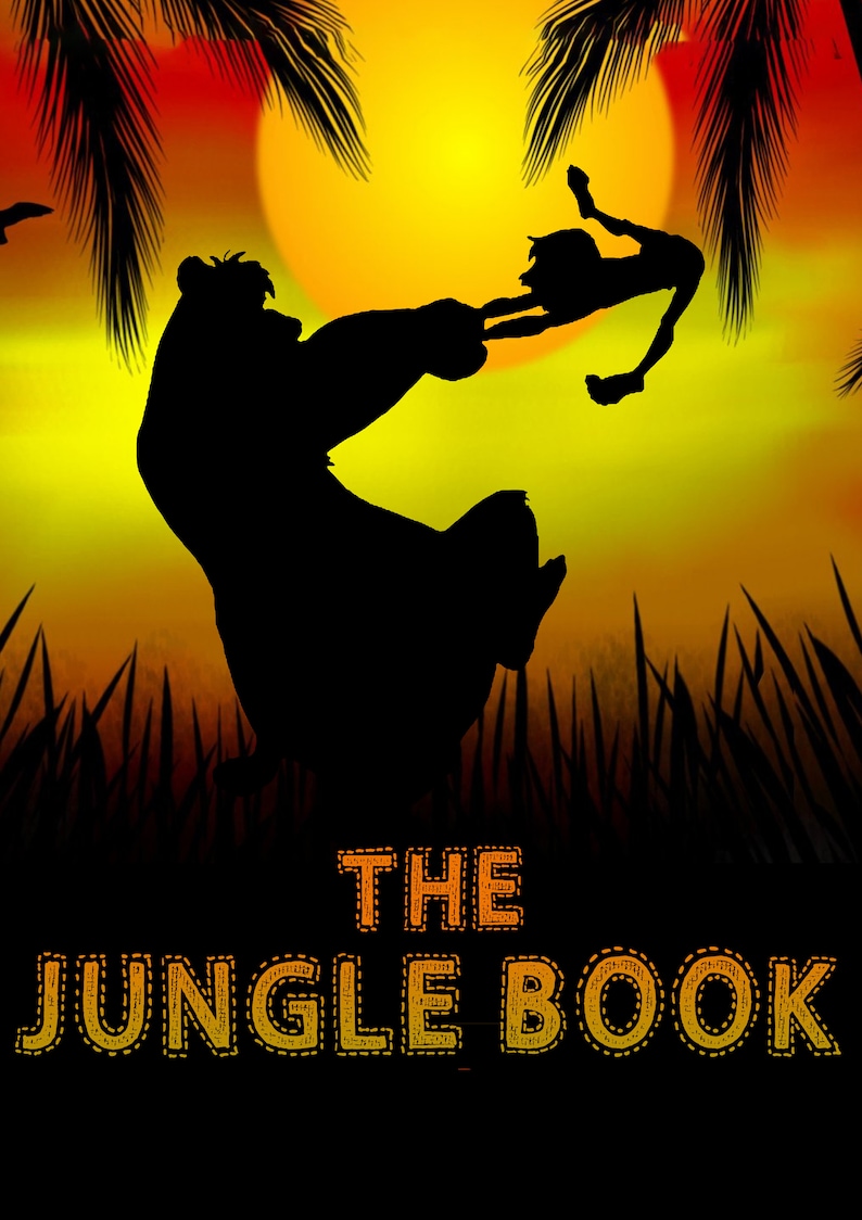 The Jungle Book Animation Movie Artwork Poster - Etsy
