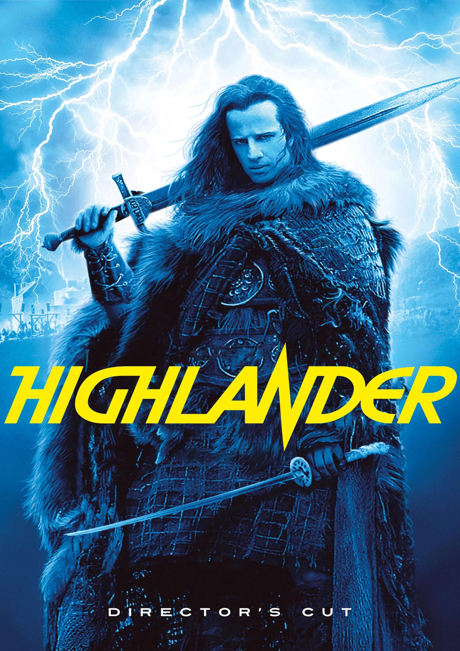 Highlander 1986 Classic Movie Poster Canvas Matte Silk A1 A2 A3 A4 A5 ...
