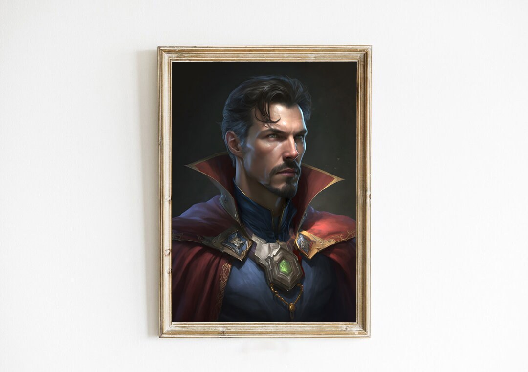 Doctor Strange Medieval Portrait Marvel Superhero Artwork Alternative ...