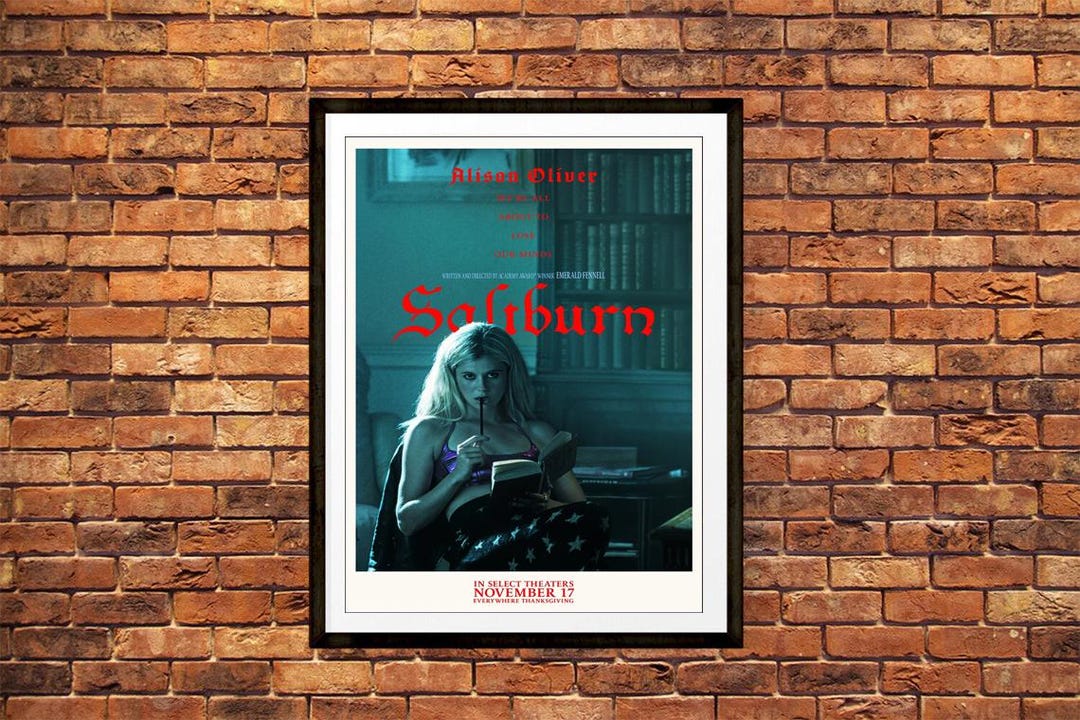 Saltburn 2023 Movie Cover Poster Saltburn Movie Poster Print, Room ...