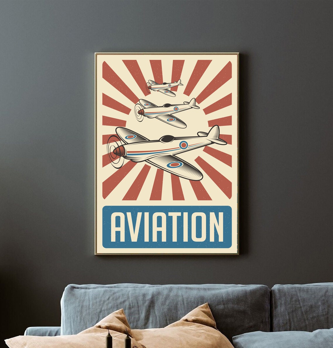 Aviation Pop Art Vintage Retro Design Signage Minimal Poster 22 - Etsy