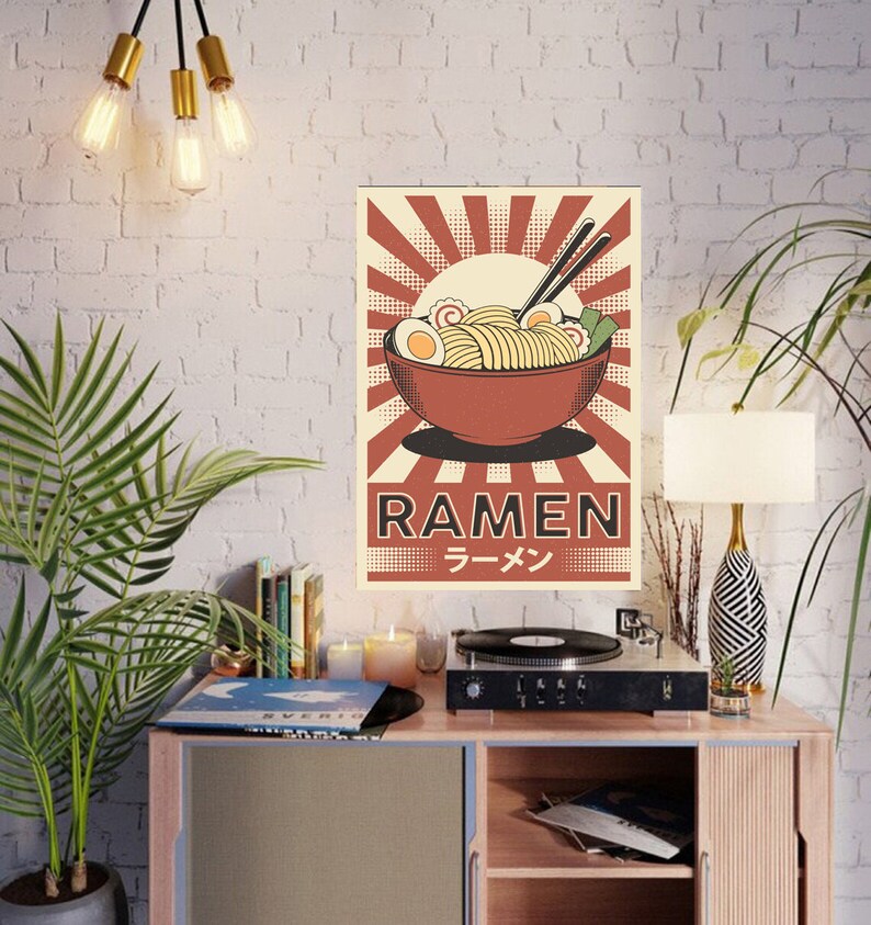 Retro Japanese Ramen Pop Art Vintage Retro Design Signage - Etsy