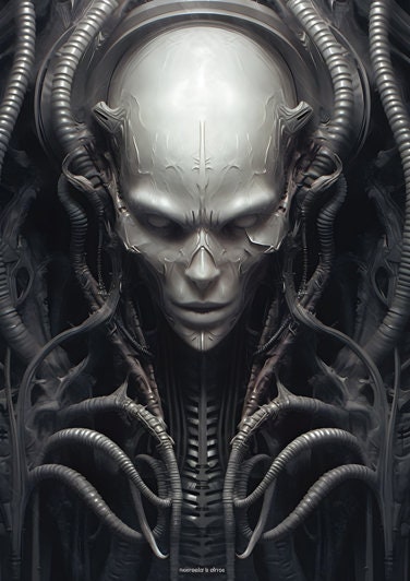 Giger Unique Artwork Alien Xenomorph Biomechanical Universe Artwork ...