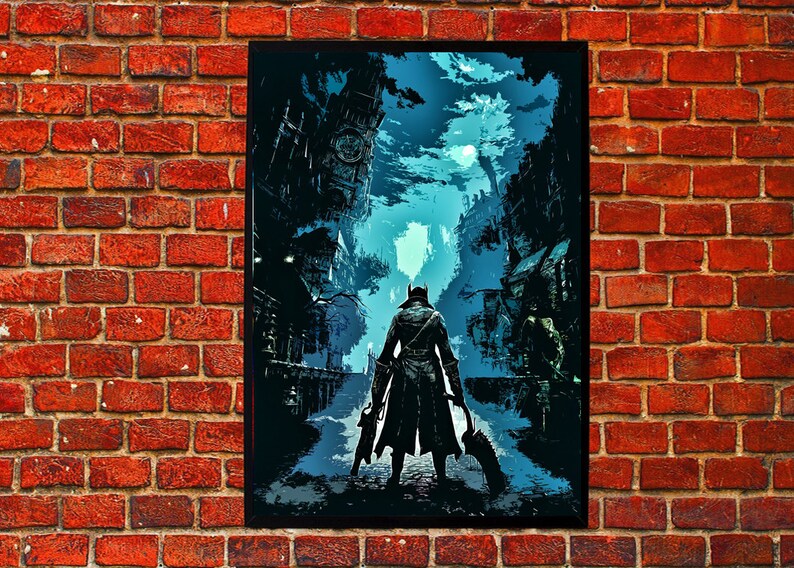 Bloodborne the Hunter Minimalist Alternative Artwork Video Game Poster ...
