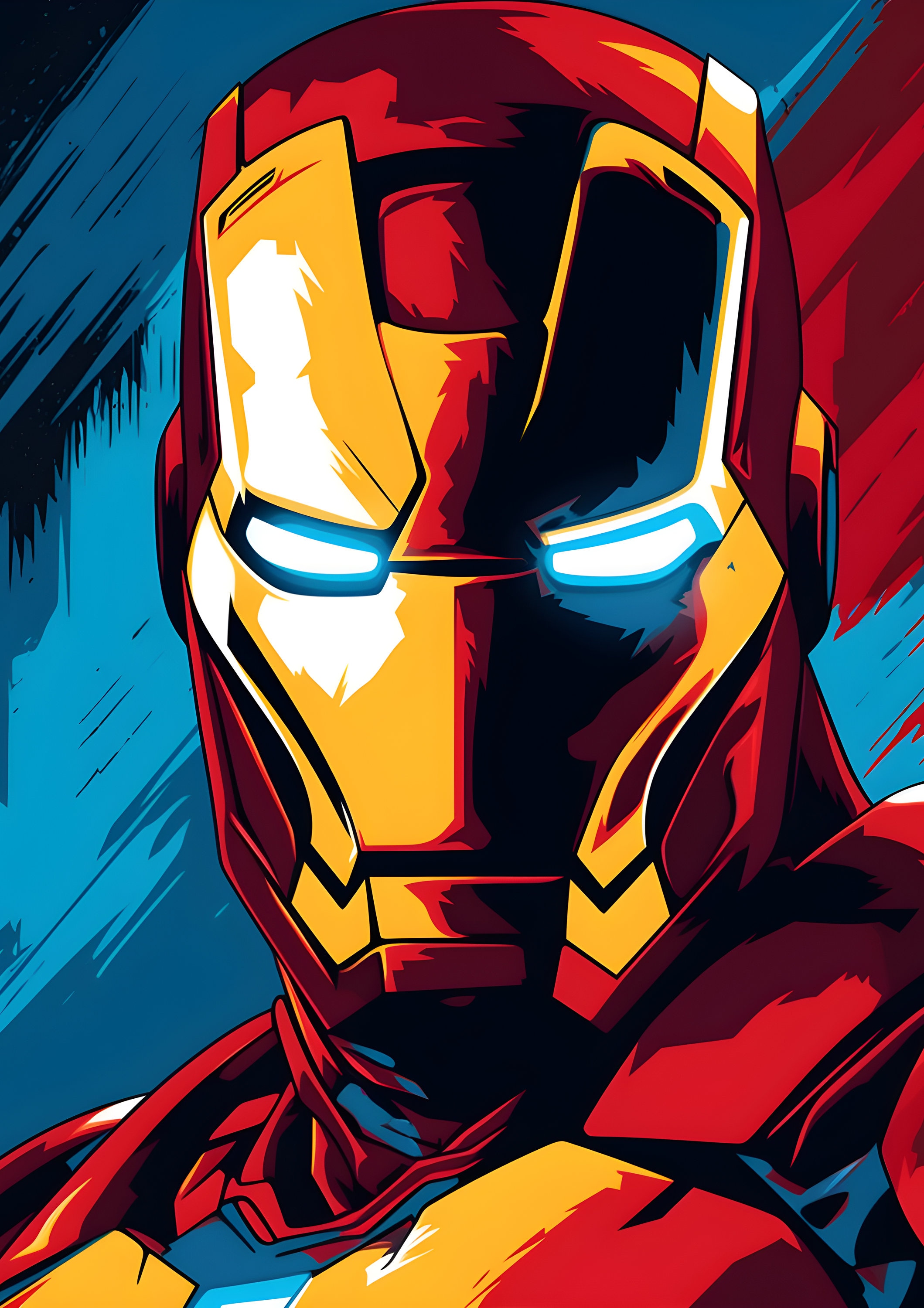 Iron Man Portrait Marvel Superhero Artwork Alternative Poster Avengers ...