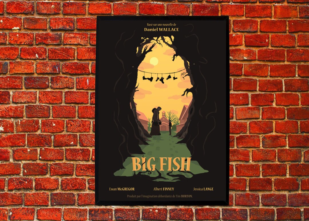 Big Fish 2003 Artwork Movie Poster Canvas Matte Silk A Sizes 11х17 ...