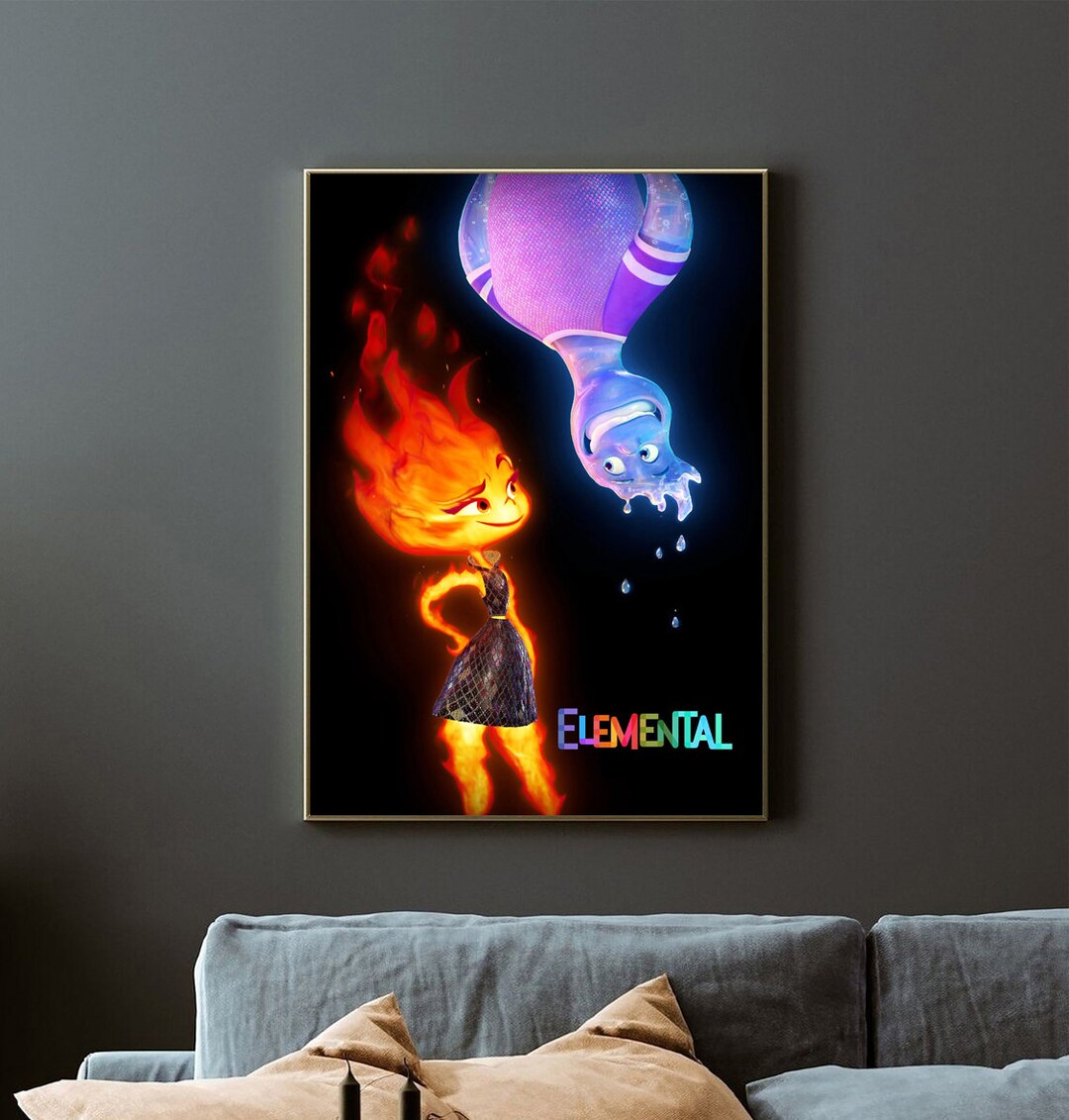 Elemental 2023 Animation Movie Cover Poster a Gift for a Child ...