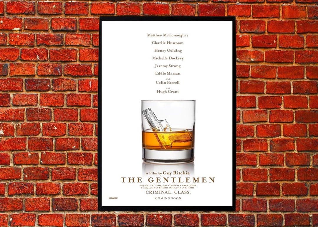 The Gentlemen 2020 Movie Cover Poster Canvas Matte Silk A1 A2 A3 A4 A5 ...
