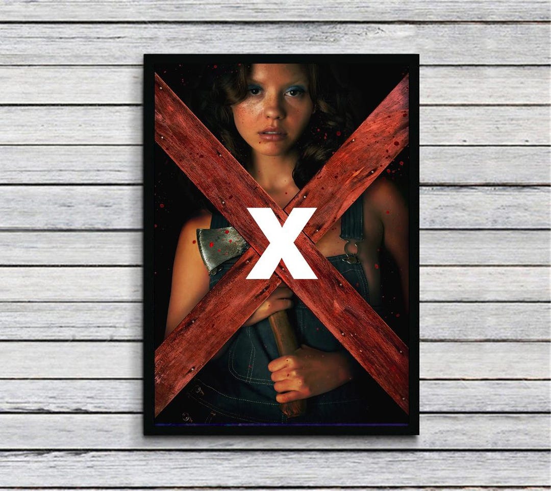 X 2022 Movie Cover Poster Canvas Matte Silk A1 A2 A3 A4 A5 A6 11х17 ...