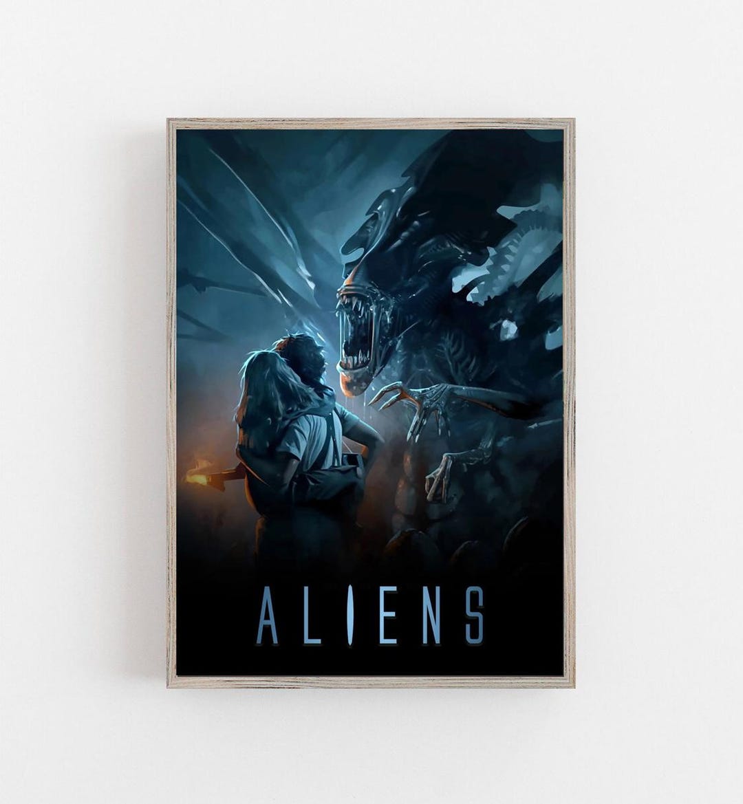 Aliens 1986 Clsssic Sci-fi Movie Poster Cult Film Print Canvas Matte ...
