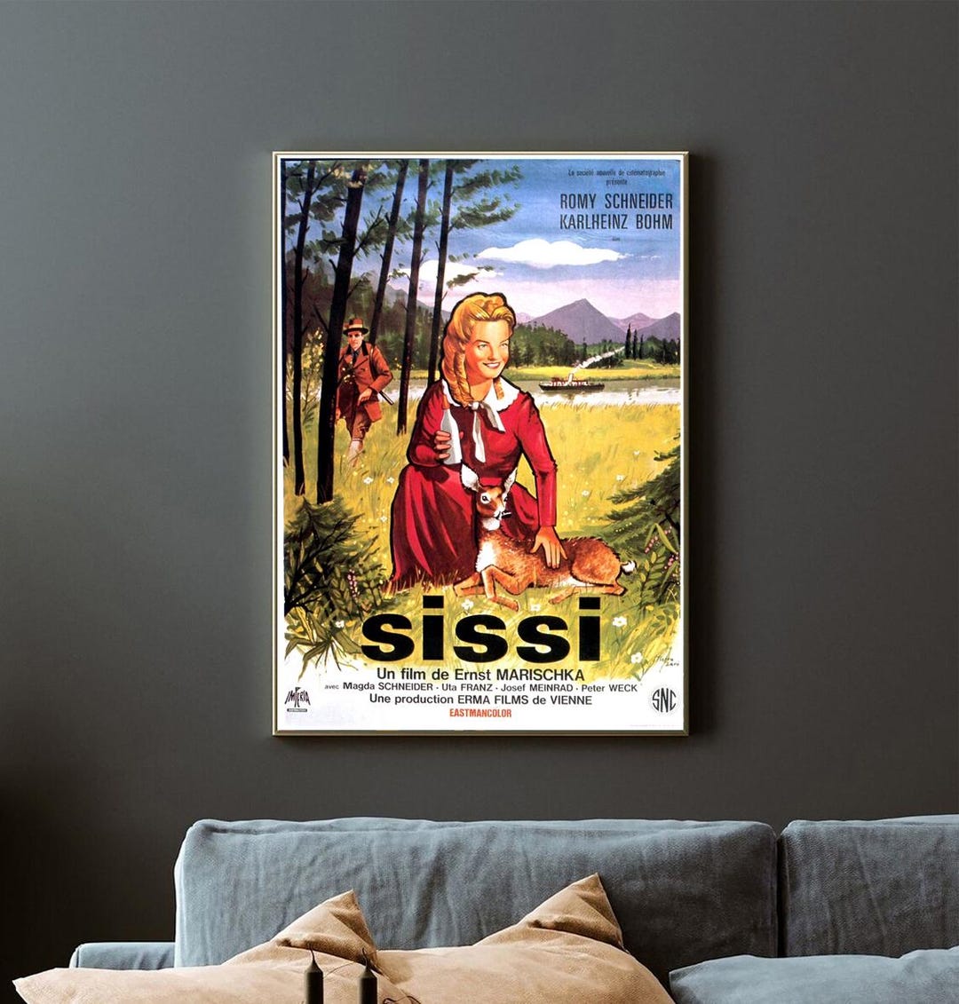 Sissi 1955 Classic Movie Artwork Poster Canvas Matte Silk A1 A2 A3 A4 ...