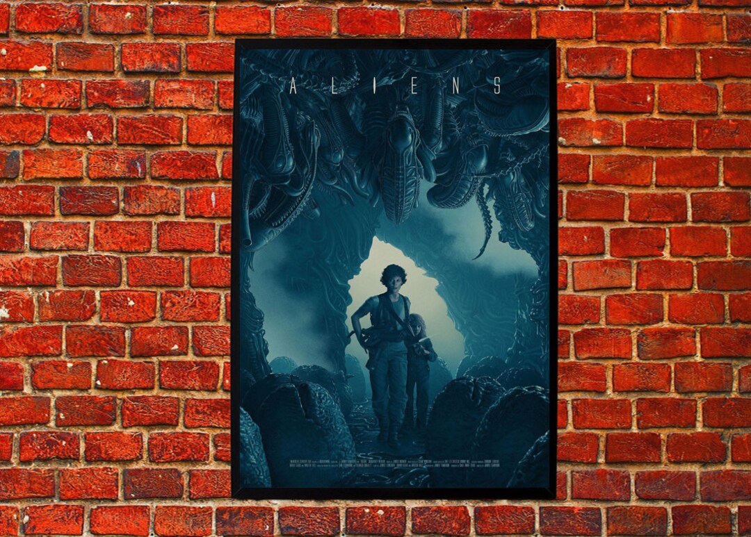 Aliens Artwork Alternative Cover Home Decoration Poster Canvas Matte ...