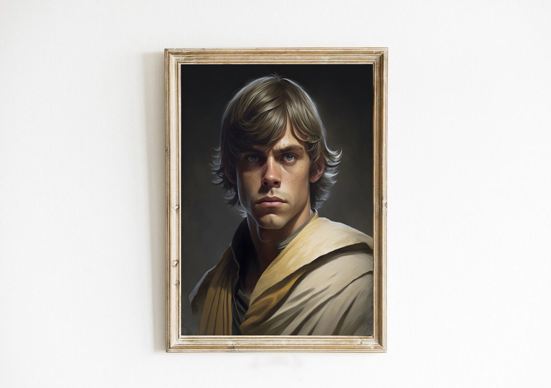 Luke Skywalker Portrait Jedi Master Star Wars Character - Etsy