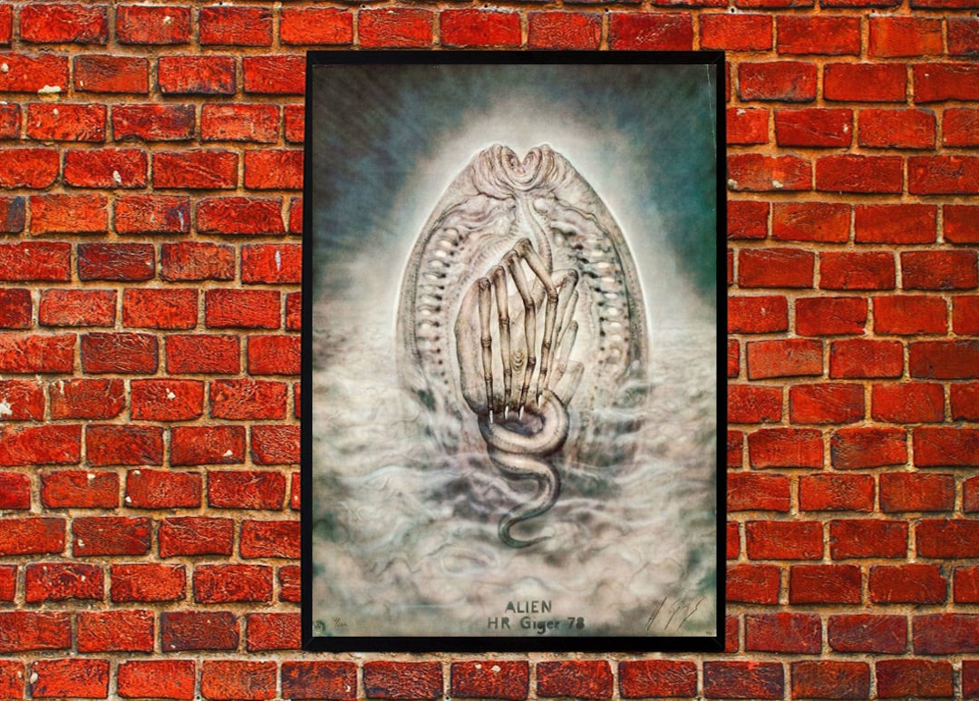Giger Unique Artwork Alien Xenomorph Facehugger Egg Universe Poster ...