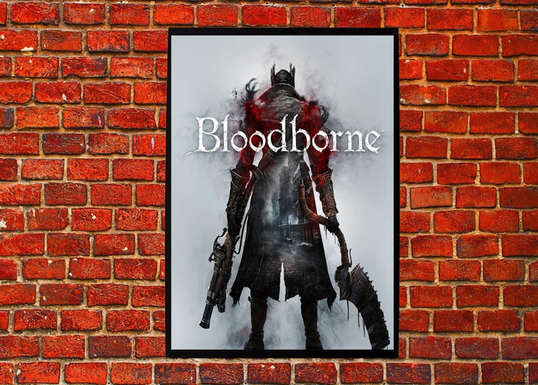 Bloodborne Hunter Minimalist Artwork Video Game Cover Poster Art Canvas ...