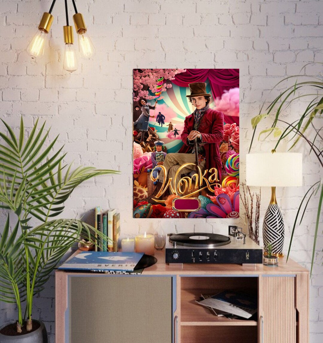 Wonka 2023 Movie Film Cover Poster Wonka Artwork Cover Wonka Canvas ...