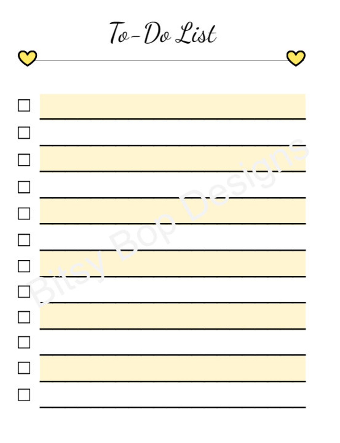 Cute Pastel To-do List - Etsy