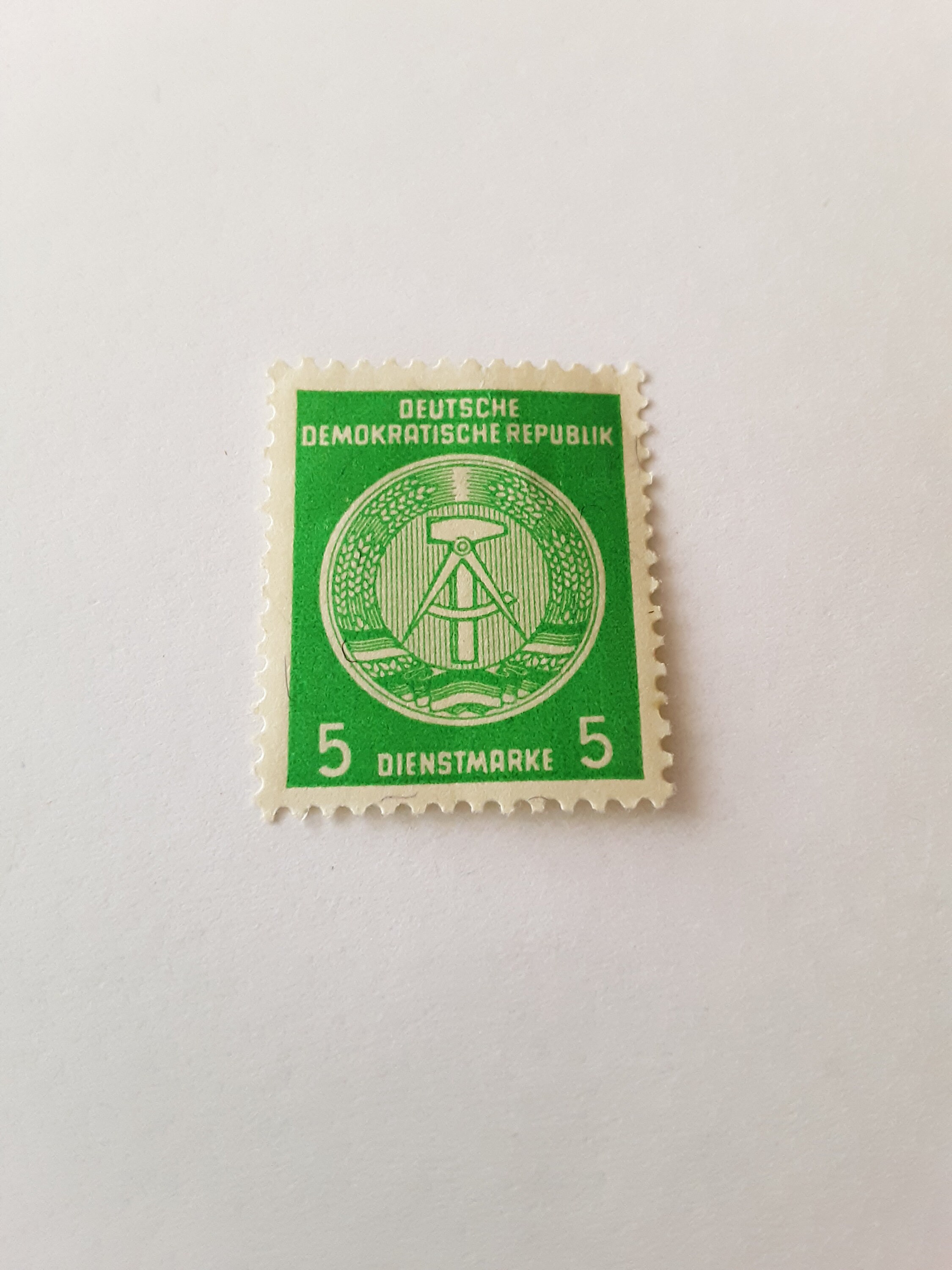 5 Dienstmarke Germany DDR 1956 - Etsy