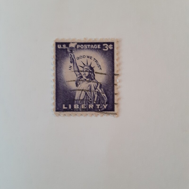 1954 Statue of Liberty Stamp - Etsy