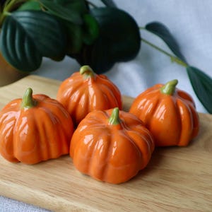 Individual - Handmade Mini Ceramic Pumpkins - Etsy UK