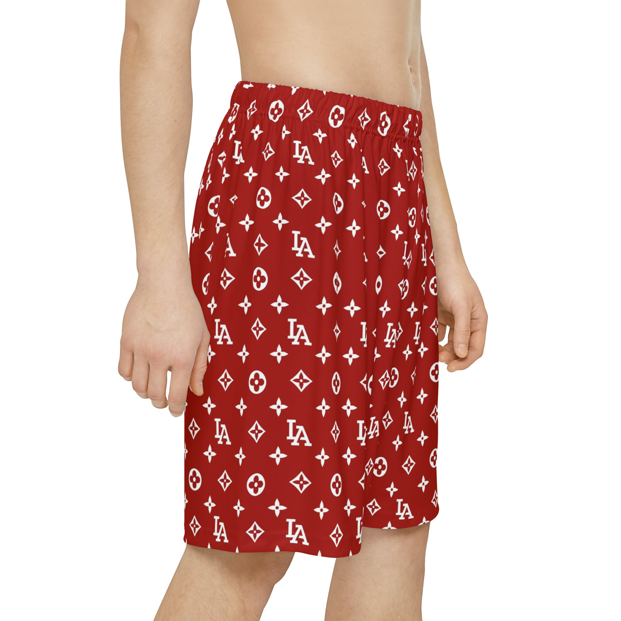 LA Red Cherry Mens Sports Shorts - Etsy