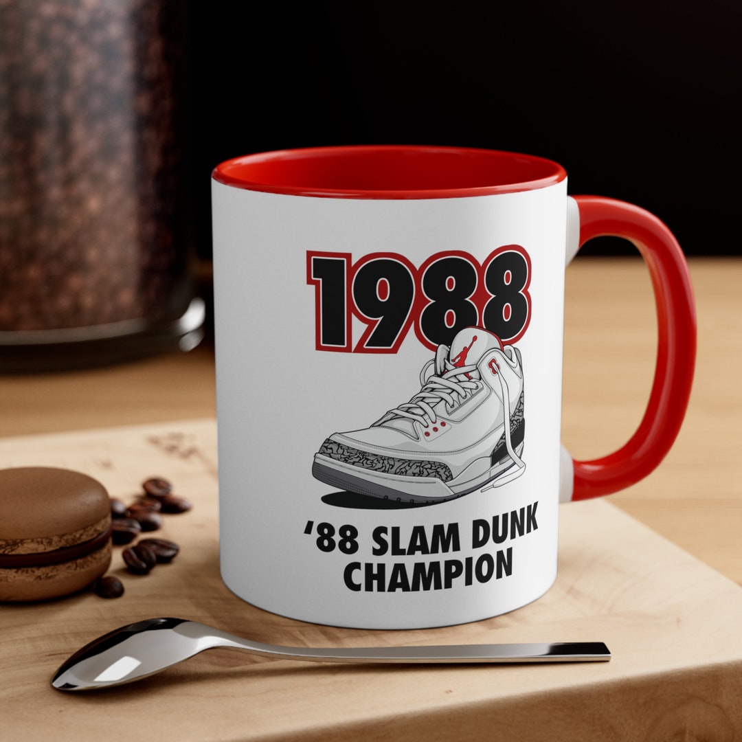 1988 Slam Dunk Champion Cement 3's Accent Coffee Mug, 11oz - Etsy