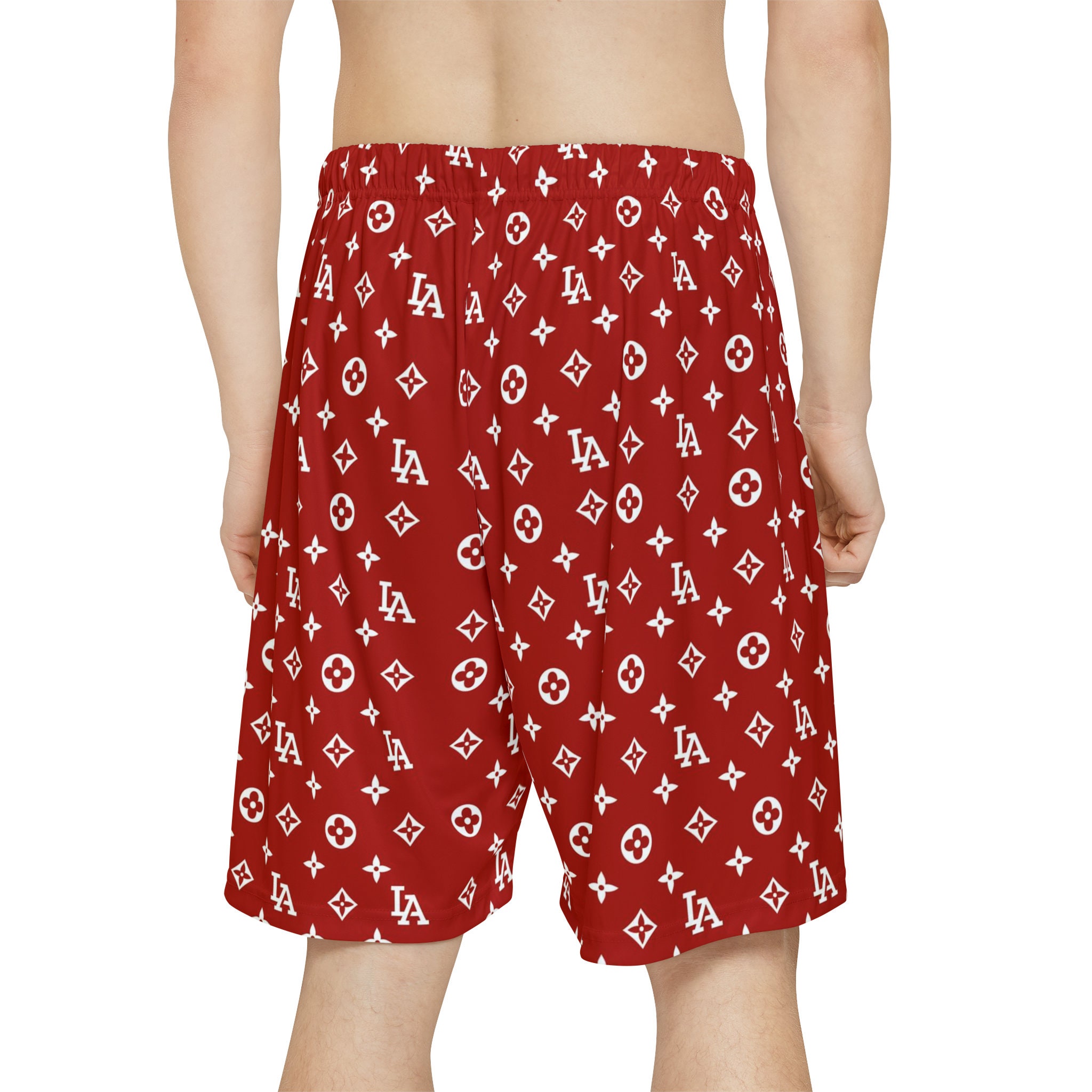 LA Red Cherry Mens Sports Shorts - Etsy