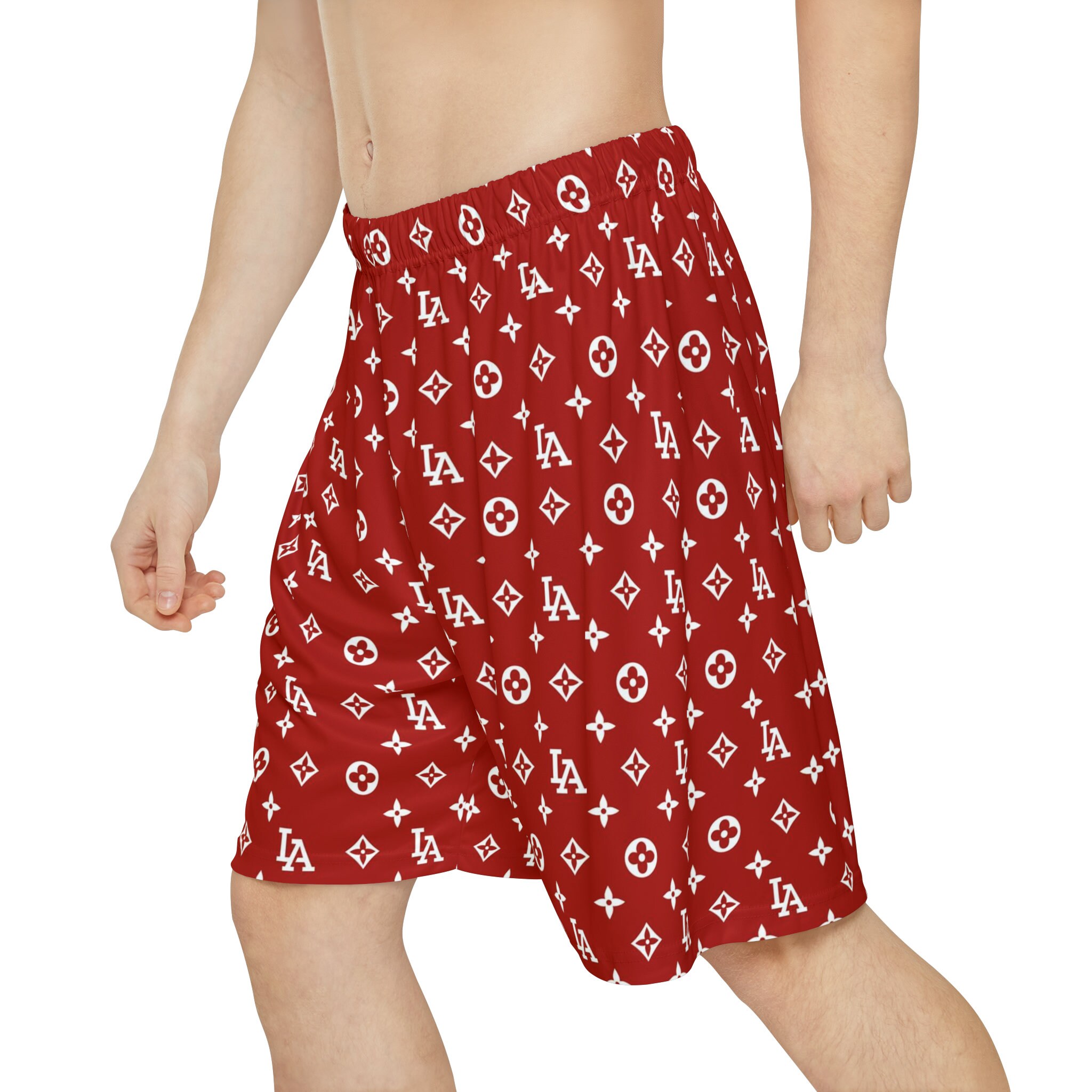 LA Red Cherry Mens Sports Shorts - Etsy