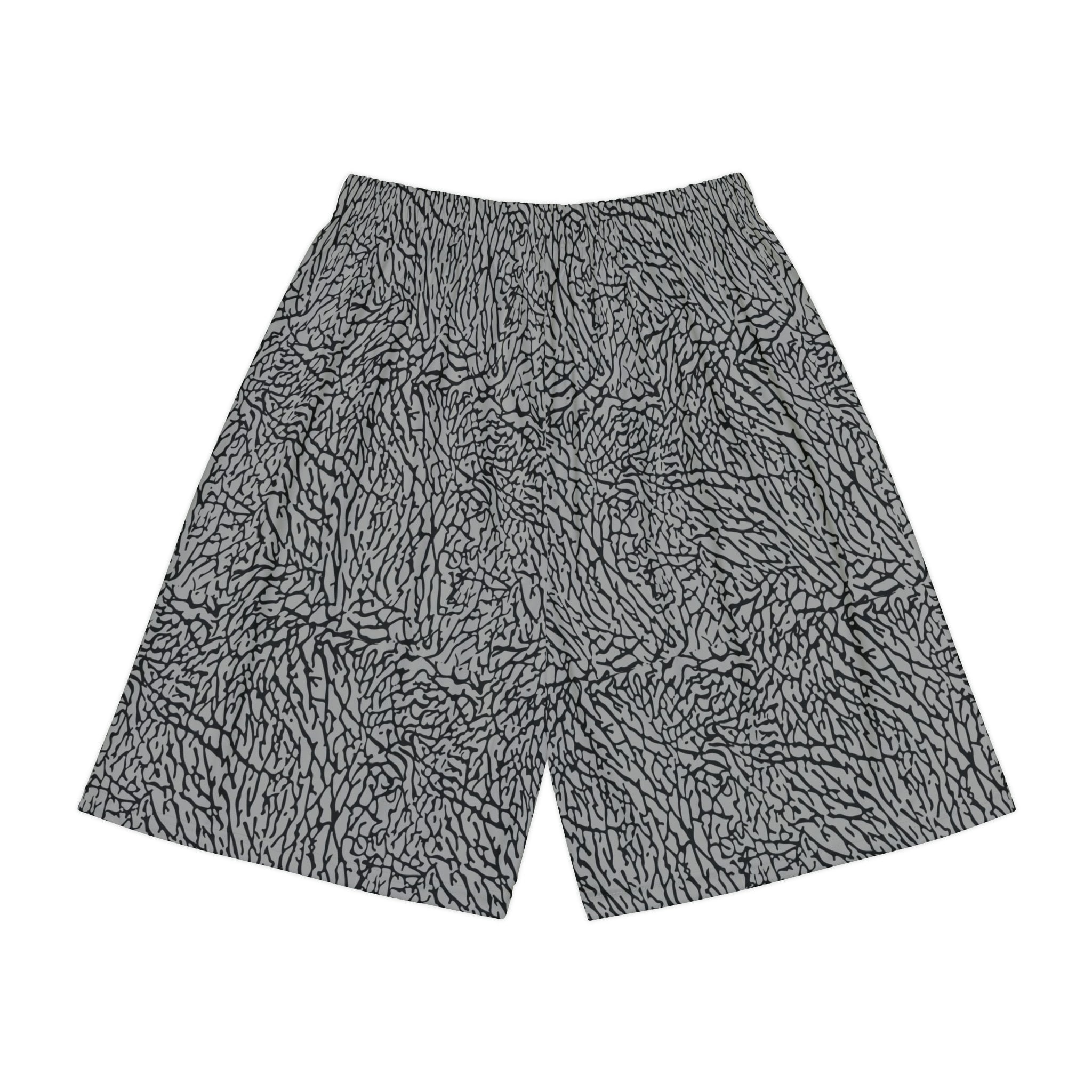 Elephant Print Retro 1 OG Bred Cement 3's Mens Sports Shorts (AOP) - Etsy