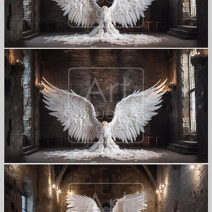15 Digital Angel Wings Backdrops, Angel Wings Digital Backgrounds ...
