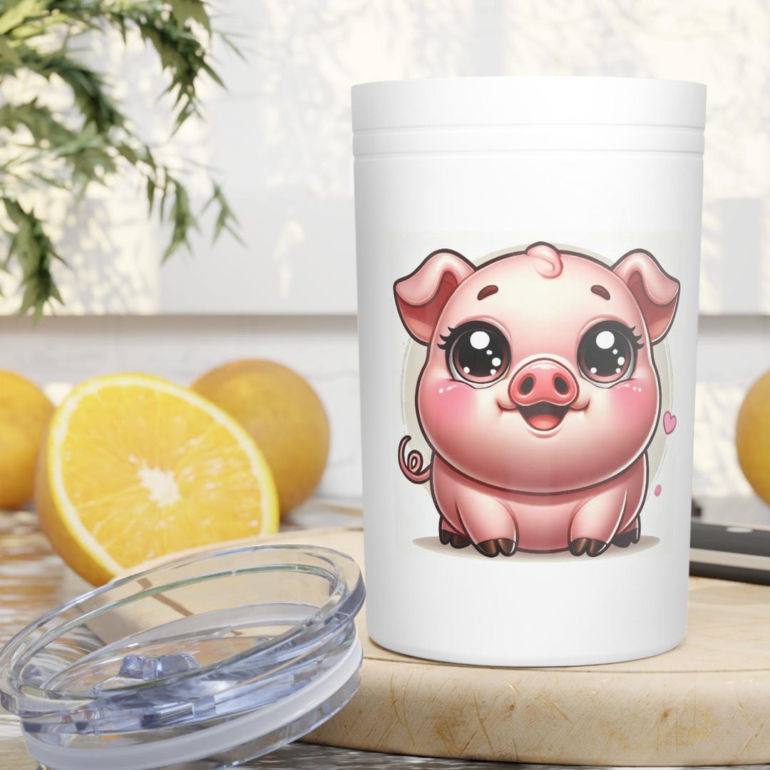 Big Eyed Pig Puff, Vacuum Insulated Tumbler, 11oz - Etsy
