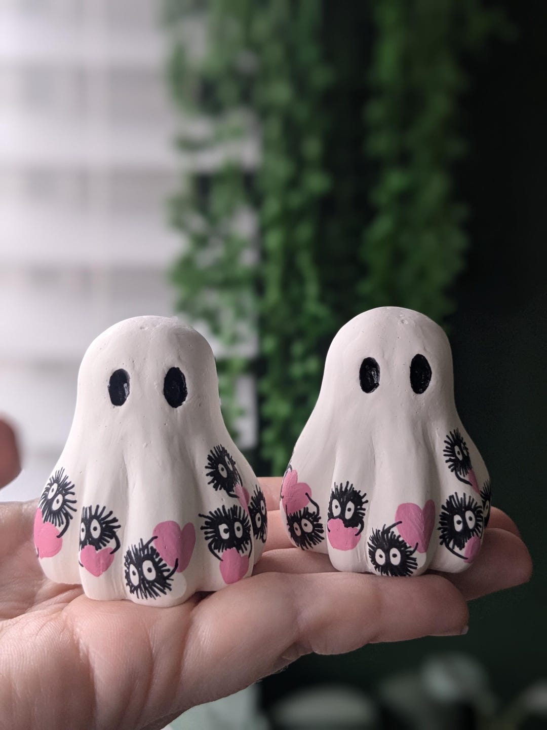 Soot Sprite Heart! Valentines Boo Handmade Ghost Figure. Halloween ...