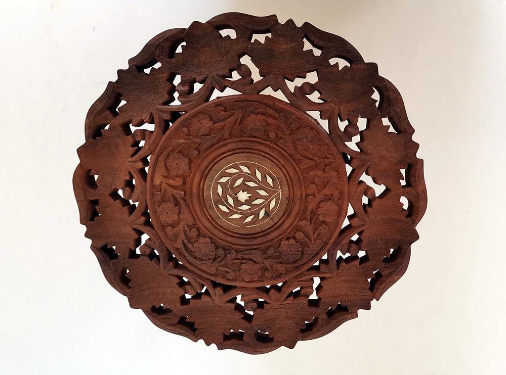 Vintage: Antique Wooden Carved Table the 1970s. - Etsy