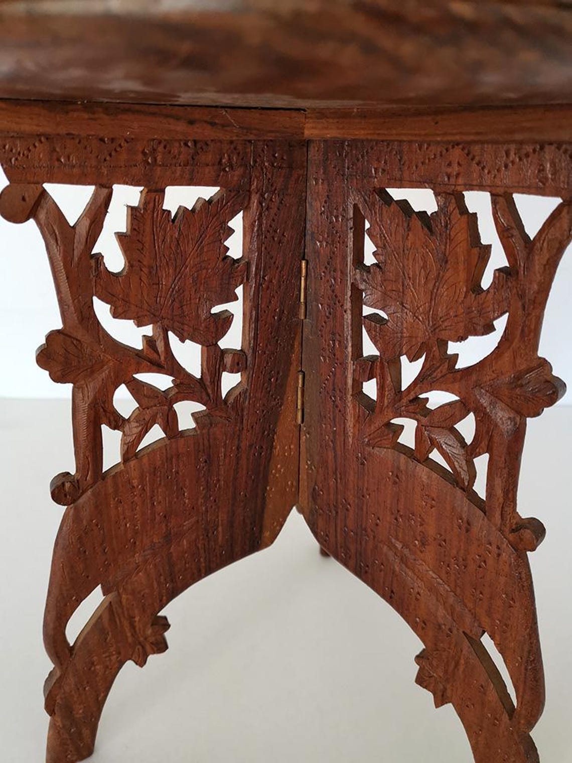 Vintage: Antique Wooden Carved Table the 1970s. - Etsy