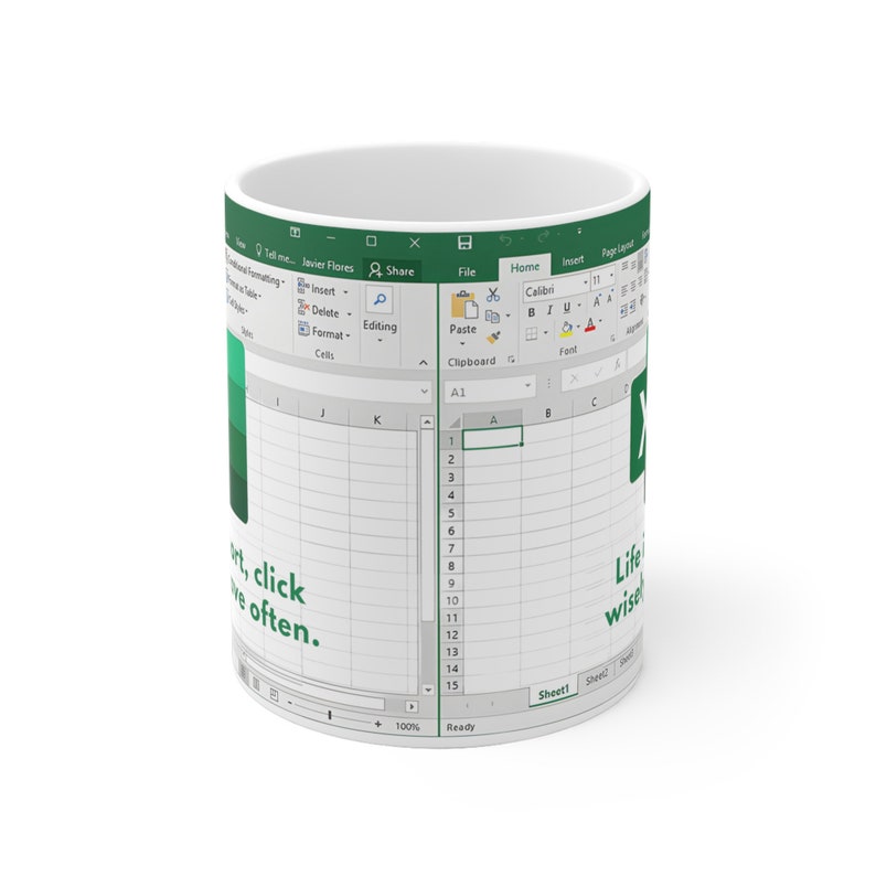 Funny Excel Mug, Gift Idea for Employee, Accounting, Boss, Friend ...