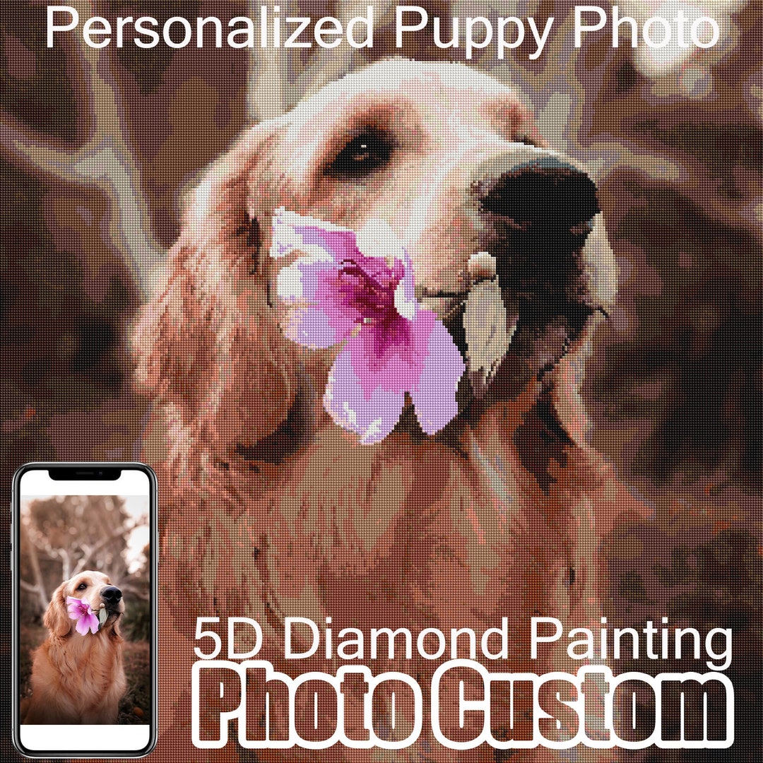 Custom Diamond Painting Kits, 5D Diamond Painting, Personalized Photo ...