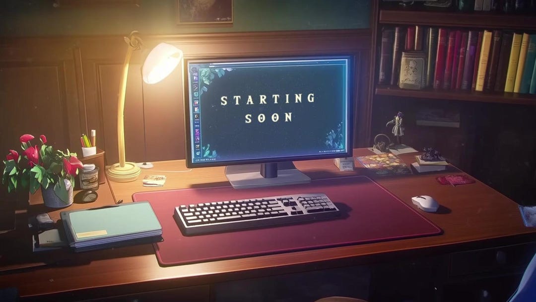 4x Twitch Screen Animated Loop / LOL / Arcane / Gothic Room / Starting ...