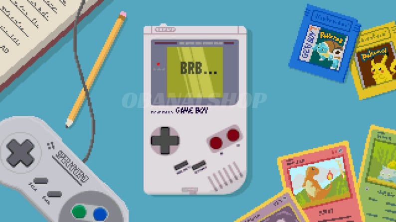 Animated Pokemon Twitch Screens: Retro Gameboy Pixel Art (GIF, MP4) - Etsy