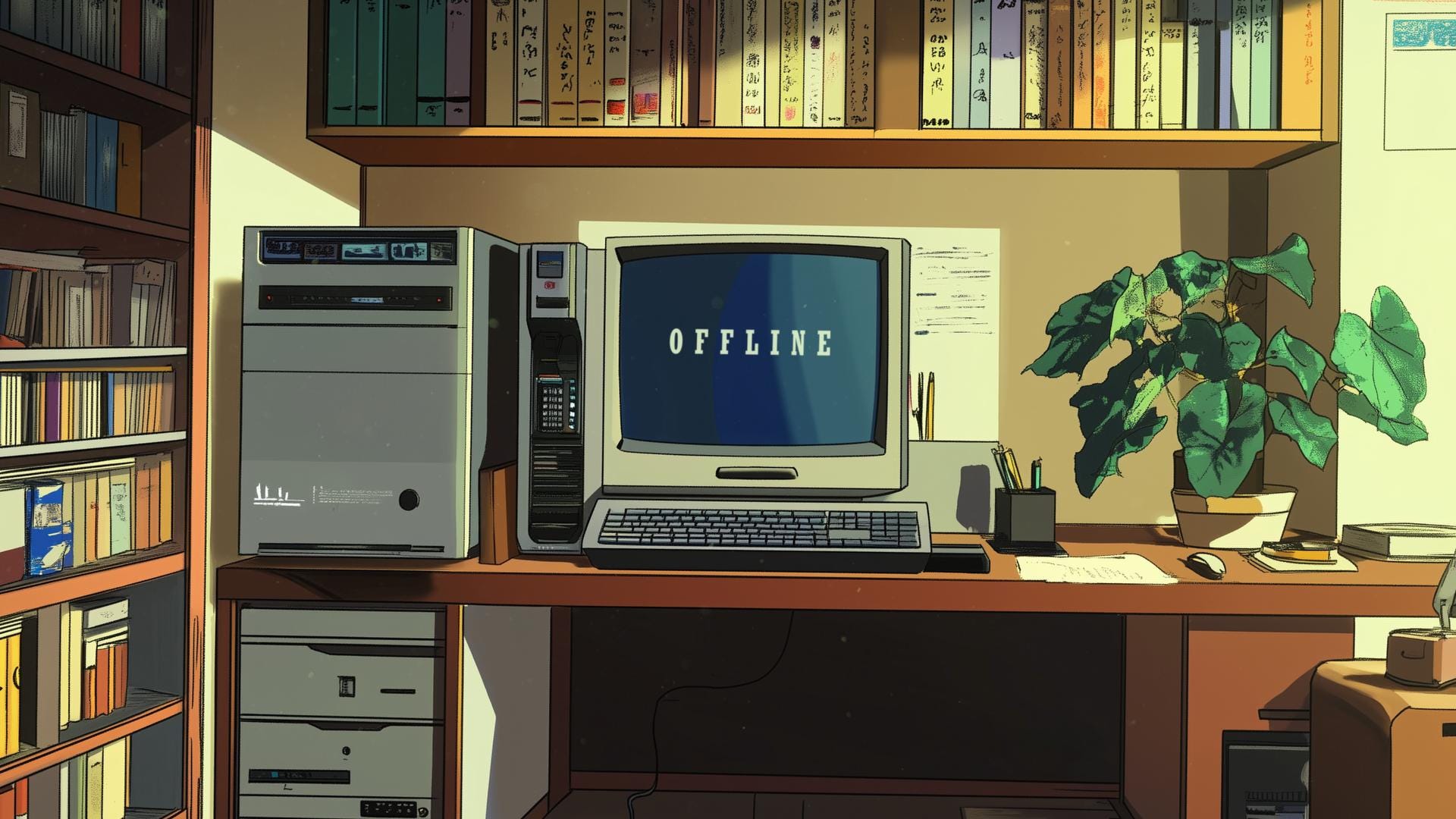 Twitch Overlay Animated / Anime Style / Illustration / Computer ...