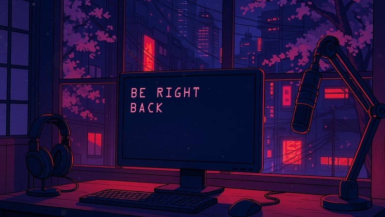 Twitch Screen Animated Cyberpunk Anime Room / Stream Screens / Anime ...