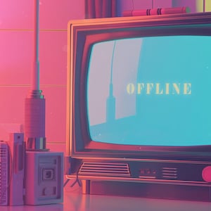 Synthwave Retro Starting Soon / BRB / Stream Ended / Offline Screen for ...
