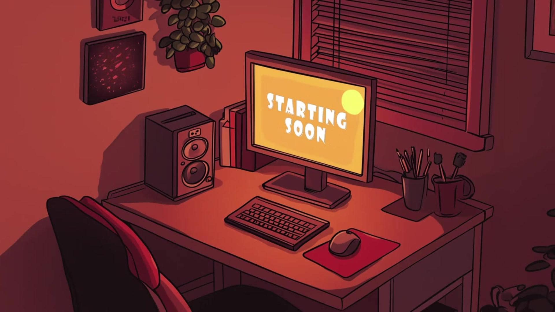 Twitch Screen Animated Loop / Cartoon Style / Starting Soon / Stream ...