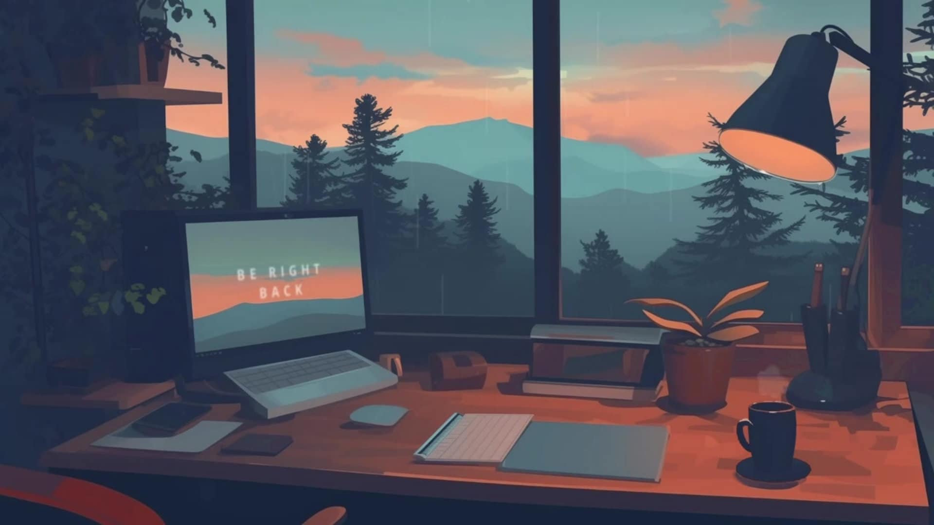 Twitch Overlay Loop Animated / Lofi and Chill / Banners / Starting Soon ...