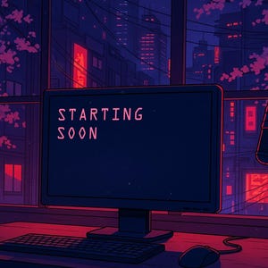 Twitch Screen Animated Cyberpunk Anime Room / Stream Screens / Anime ...