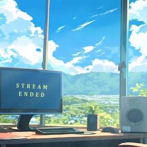 Twitch Animated Screen Sky / Your Name Style / Banners / Starting Soon ...