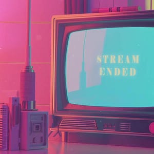 Synthwave Retro Starting Soon / BRB / Stream Ended / Offline Screen for ...