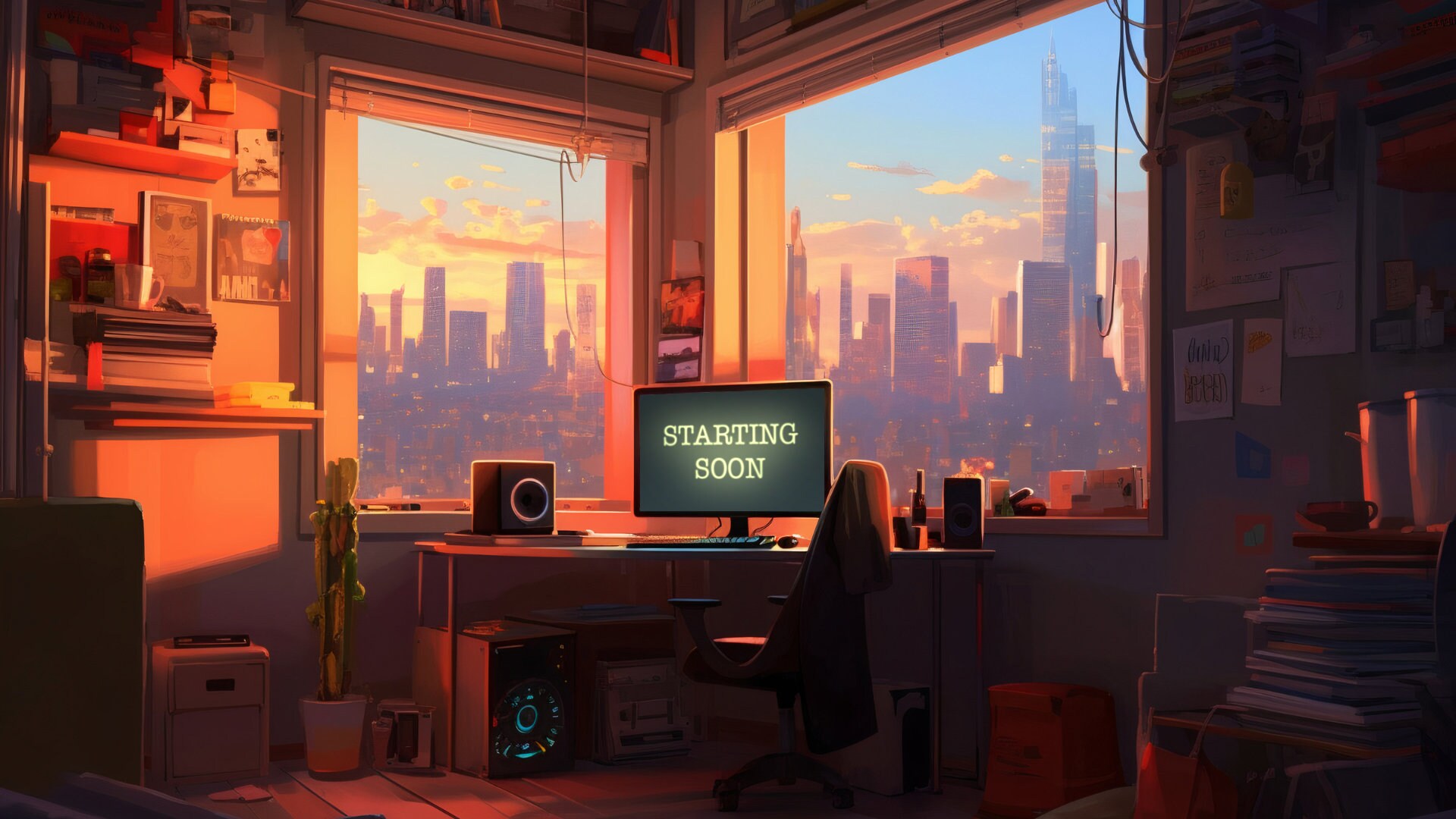 Twitch Overlay Animated / Lofi Chill / Banners / Starting Soon / Stream ...