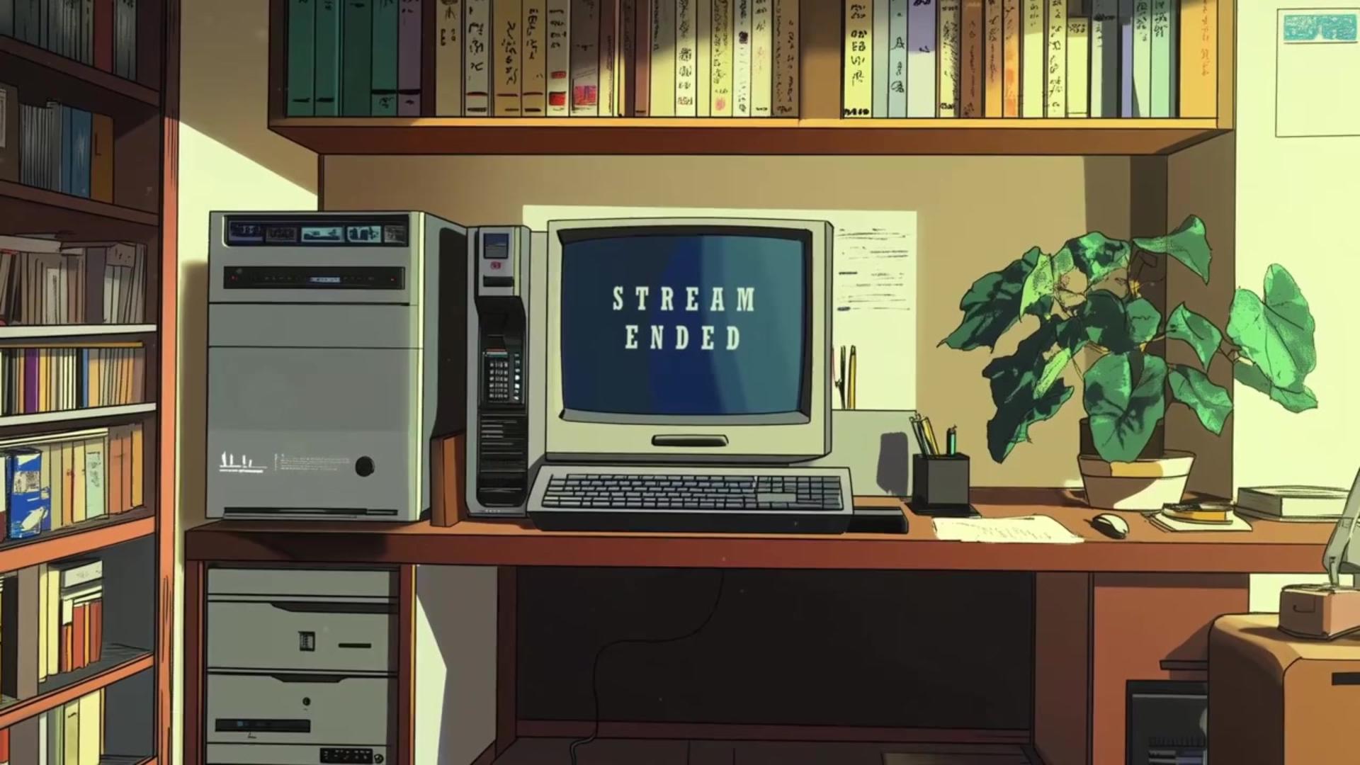 Twitch Overlay Animated / Anime Style / Illustration / Computer ...