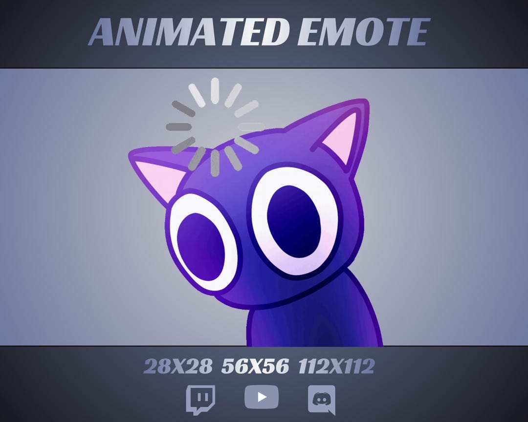 Confused Cat Loading Emote – Funny Twitch & Discord Reaction Emote - Etsy