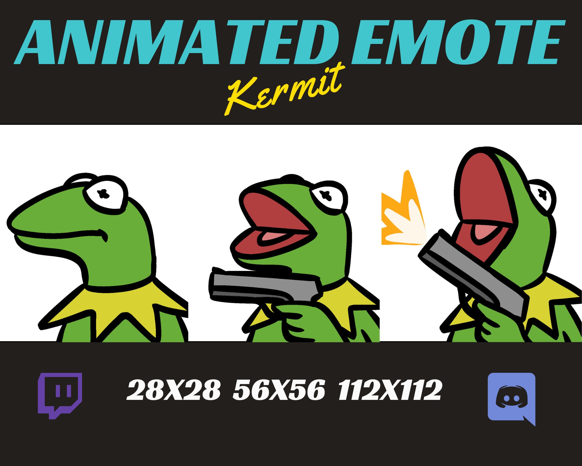 Twitch Emote Animated / Kermit / Angr / Meme / GIF / Discord / Stream ...